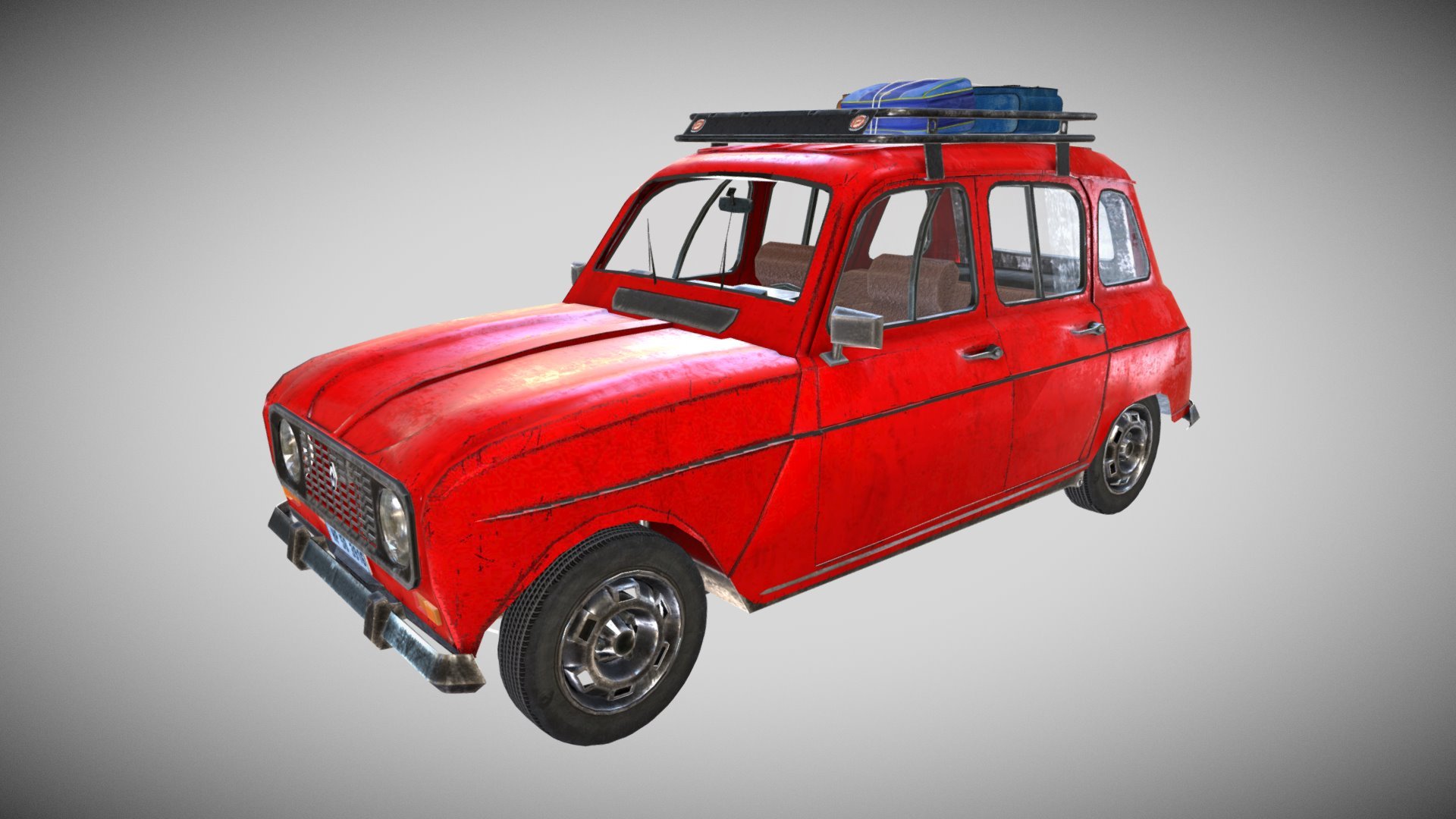 Renault R4 - Buy Royalty Free 3D model by Francesco Coldesina ...