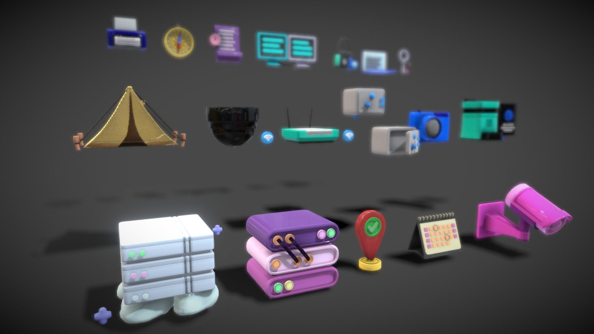 3D Button Collections4 - Buy Royalty Free 3D model by V5 (@sakurav) [c246114] - Sketchfab Store
