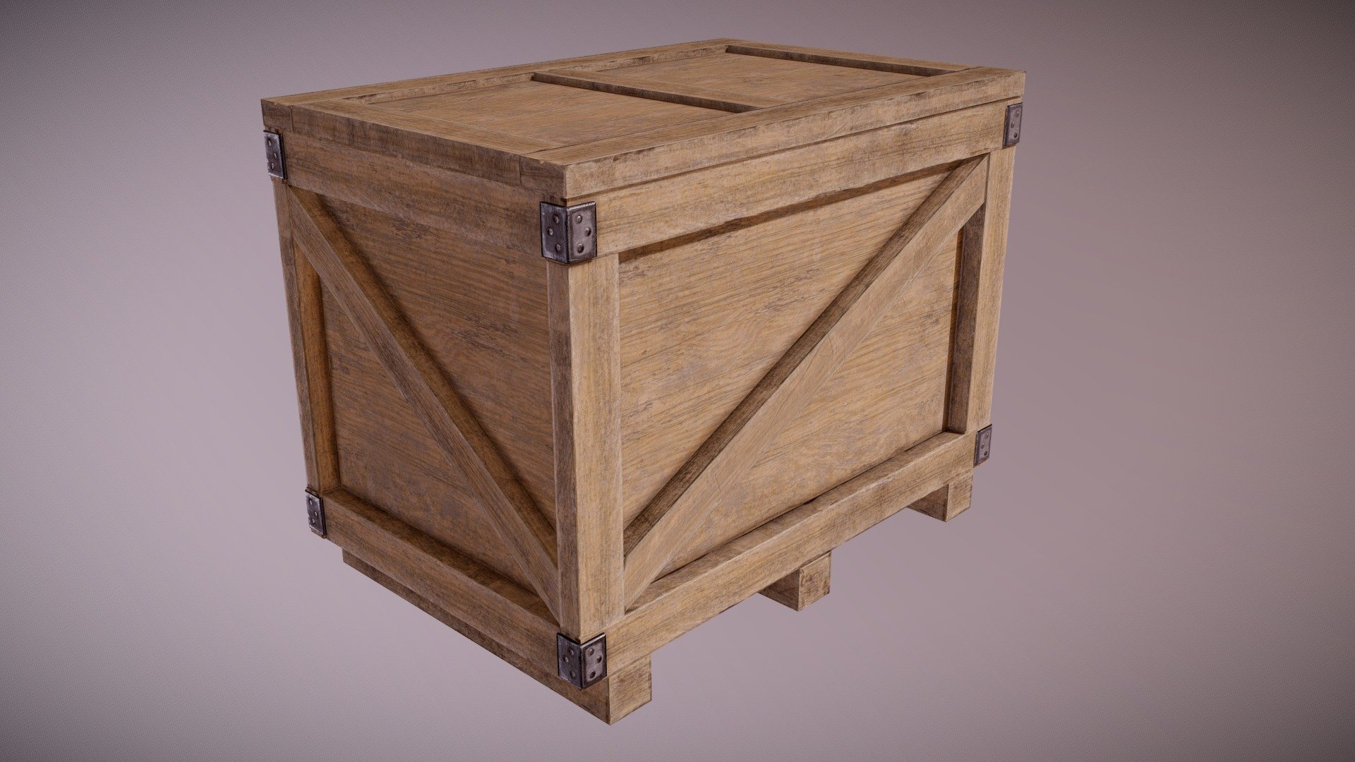 CON - Wooden Crate - PBR Game Ready - Buy Royalty Free 3D model by ...