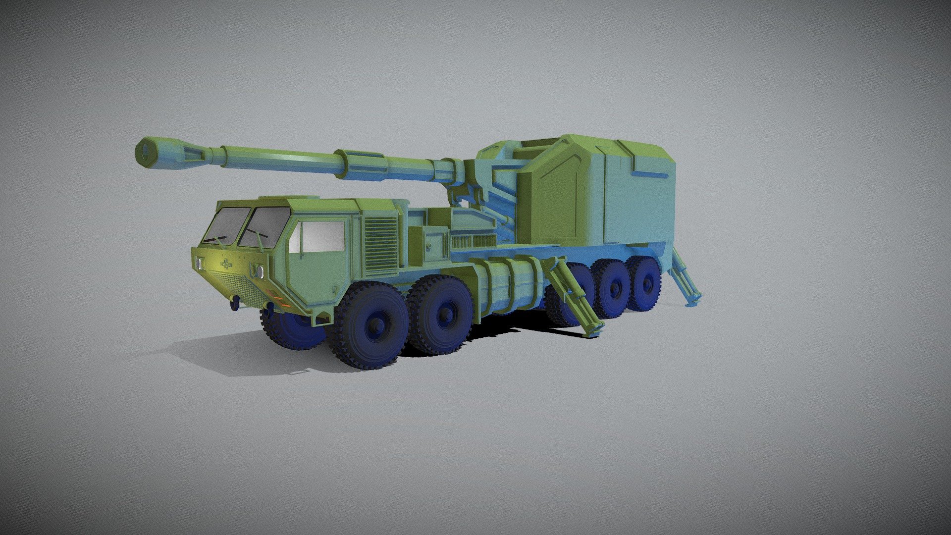 IDF Roem Howitzer gun - 3D model by Amit.Rotem [c248fae] - Sketchfab