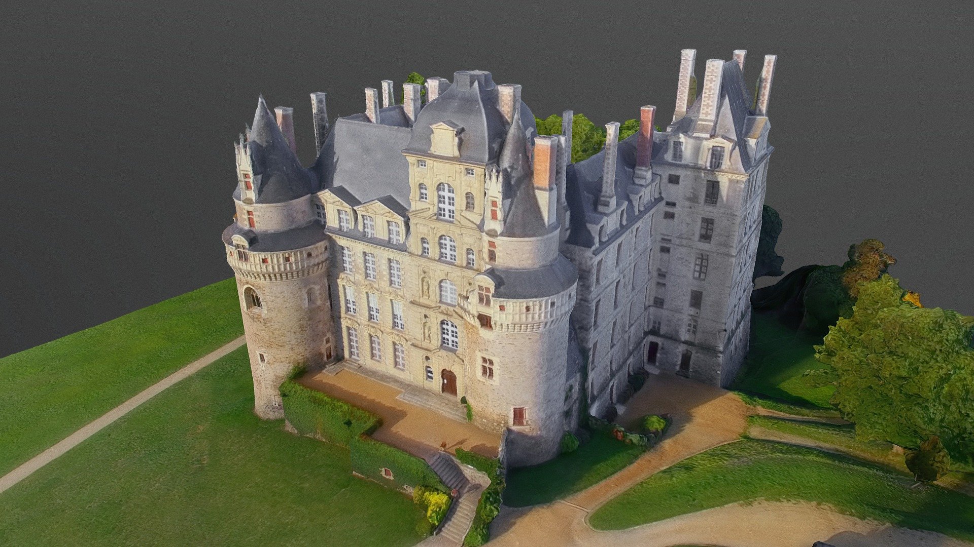 Chateau De Brissac - 3D model by 333DDD (@333DDD-oficial) [c2493b1] - Sketchfab