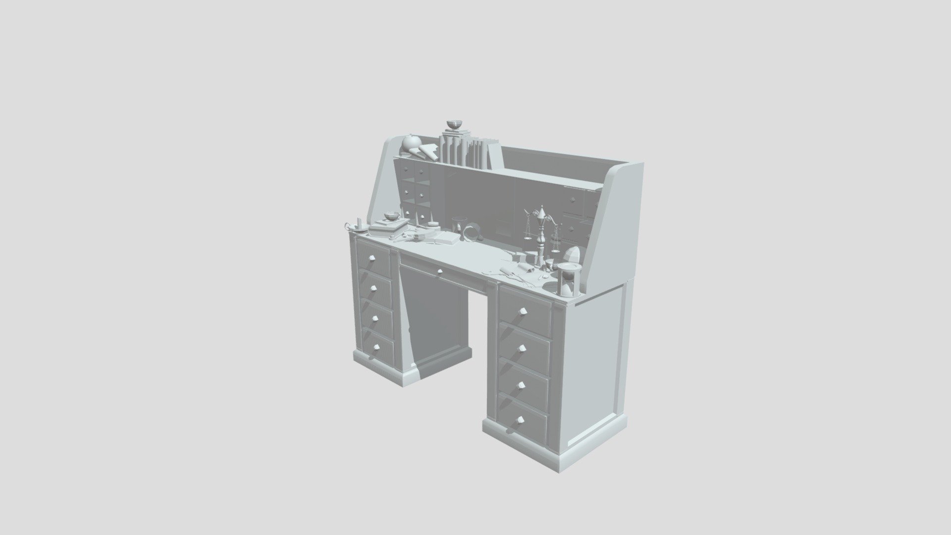 Sorcerer's Desk - Download Free 3D model by IBialas [c24cba4] - Sketchfab