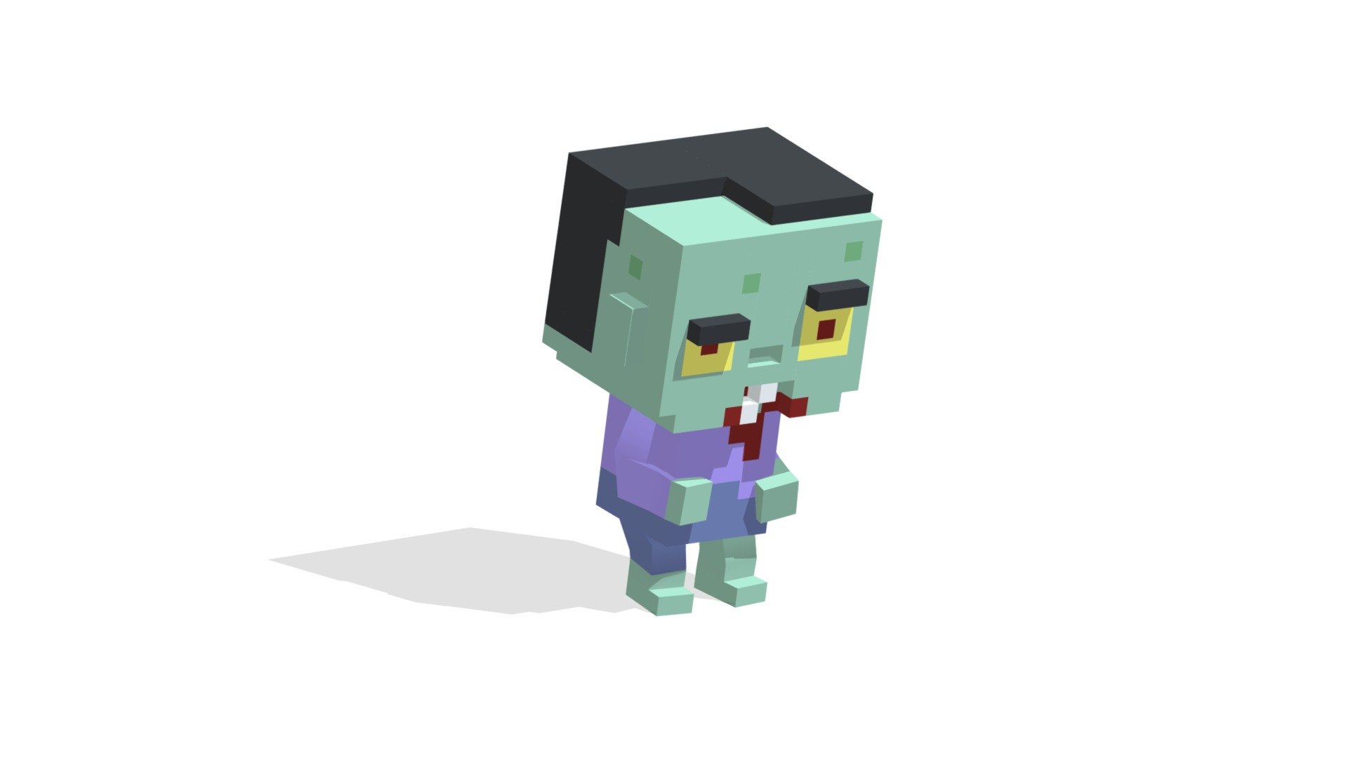 Cute Character 004 - Cubic Character Series - Buy Royalty Free 3D model ...