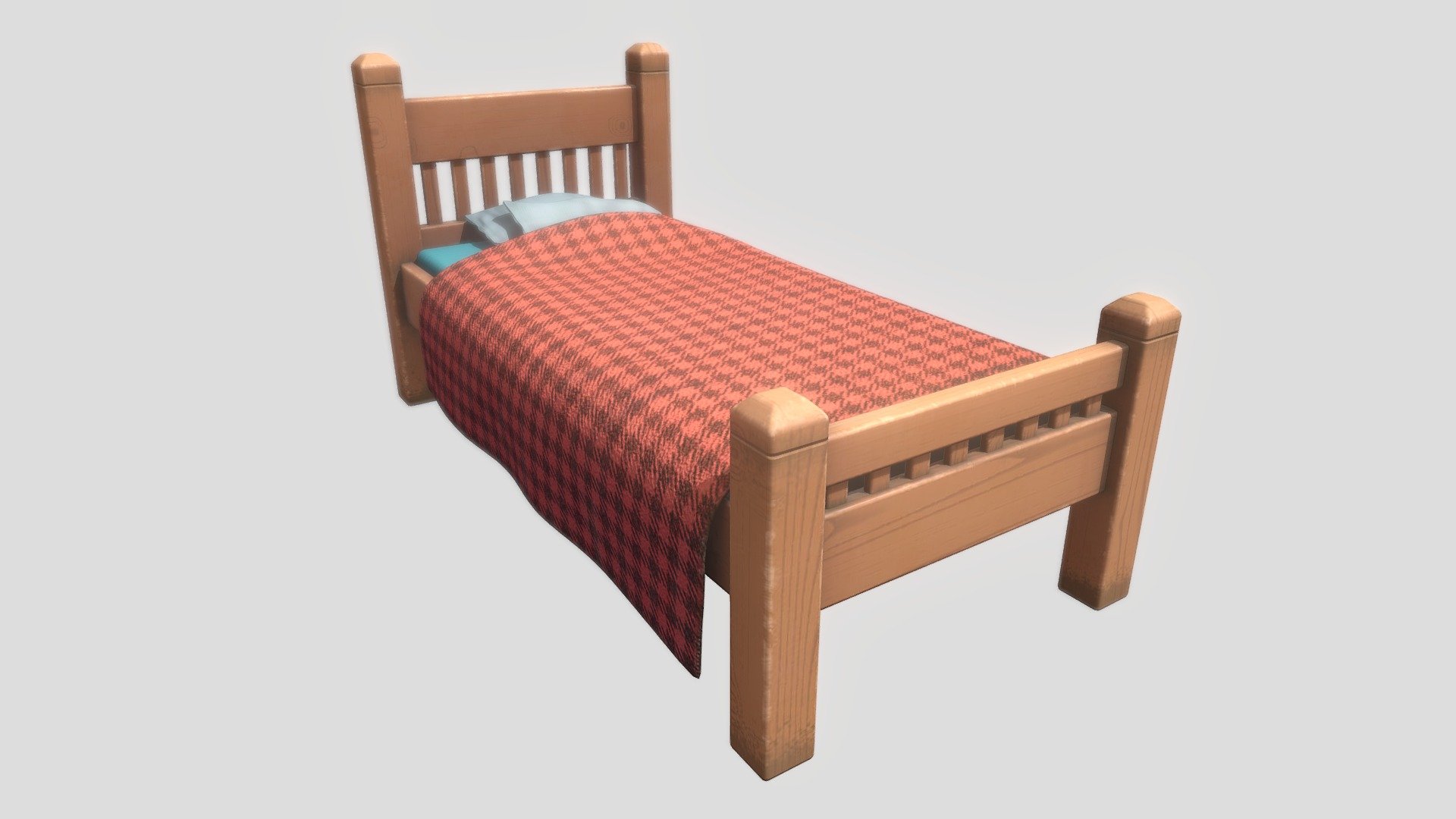 Bed - Download Free 3D model by DragoTatsuki [c24e561] - Sketchfab
