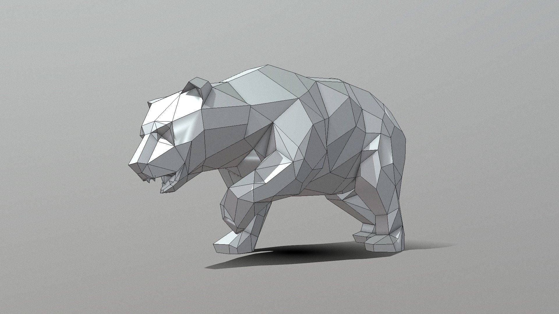 Bear - LowPoly - 3D model by fahro [c24eeac] - Sketchfab