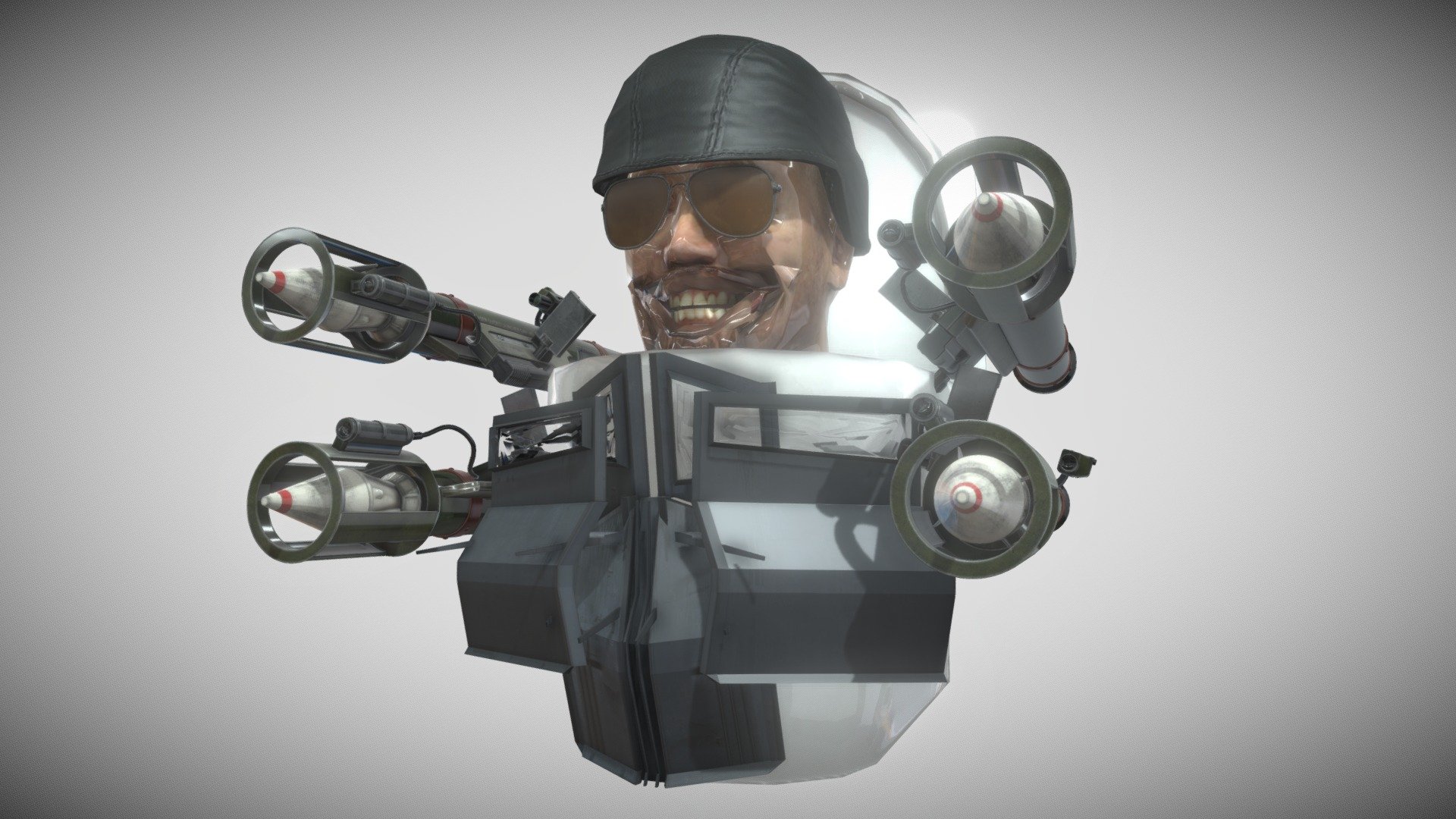 rocket sunglass toilet - Download Free 3D model by photon (that one ...