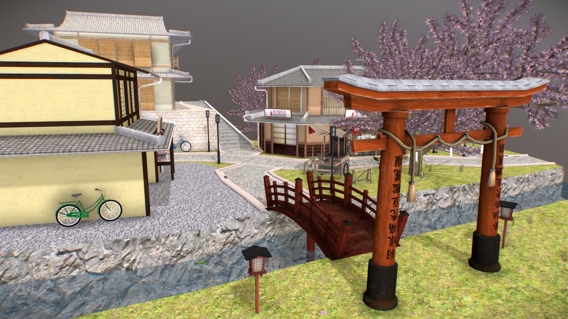 CityScene Kyoto - 3D model by Michael Bellekens (@Michael.Bellekens ...