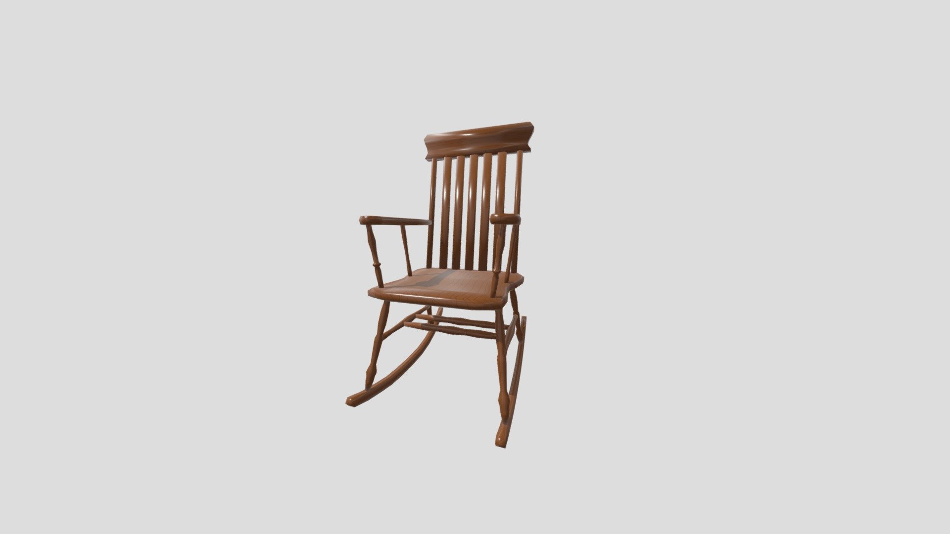 Rocking Chair Wood by: Jpsyachtclub - Download Free 3D model by ...