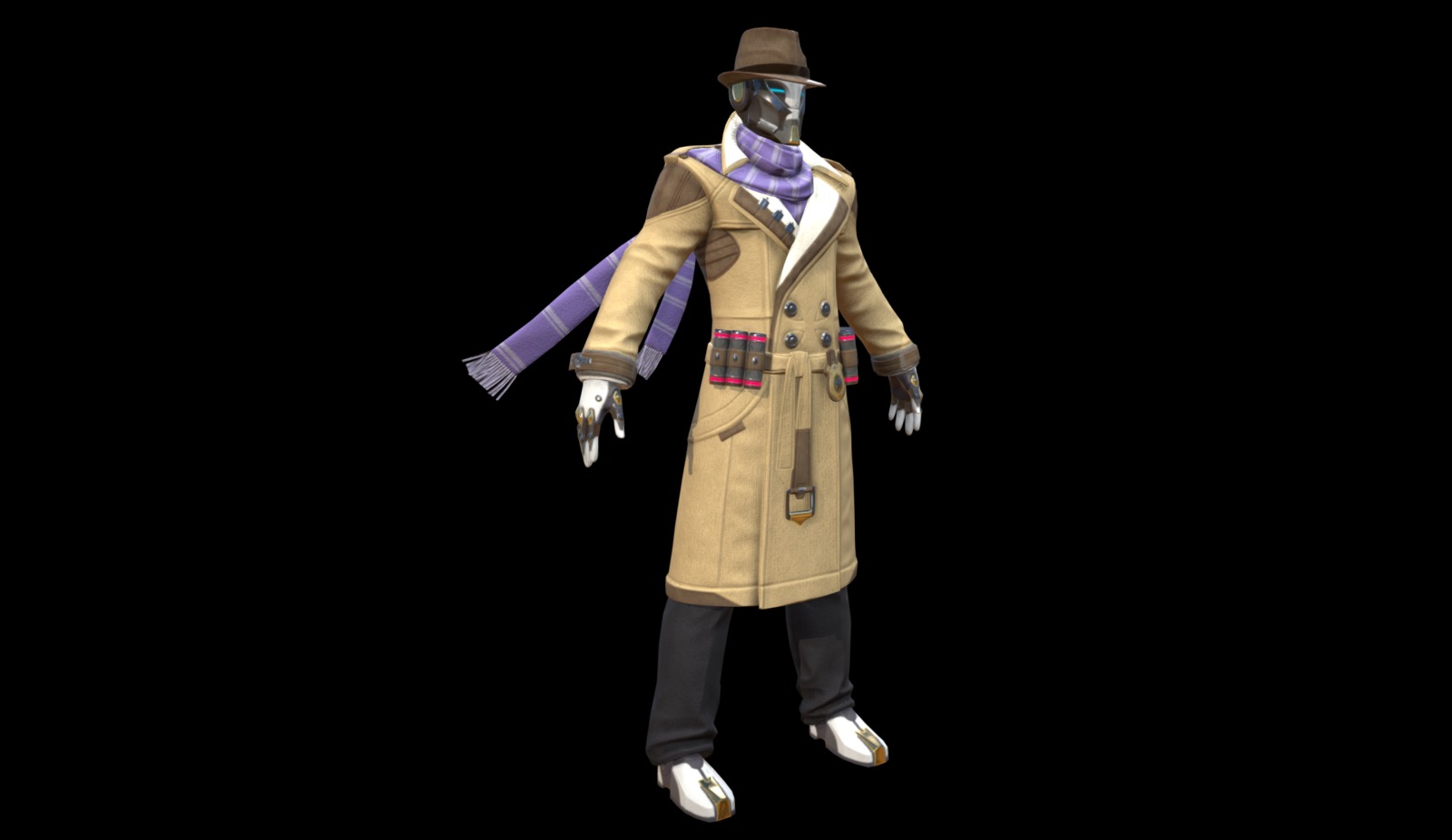 Noir male costume - 3D model by Rebecca [c25572e] - Sketchfab