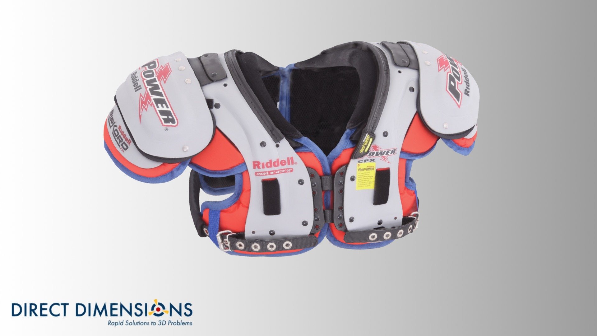 Shoulder Pads - 3D model by Direct Dimensions (@dirdim) [c2568cb ...