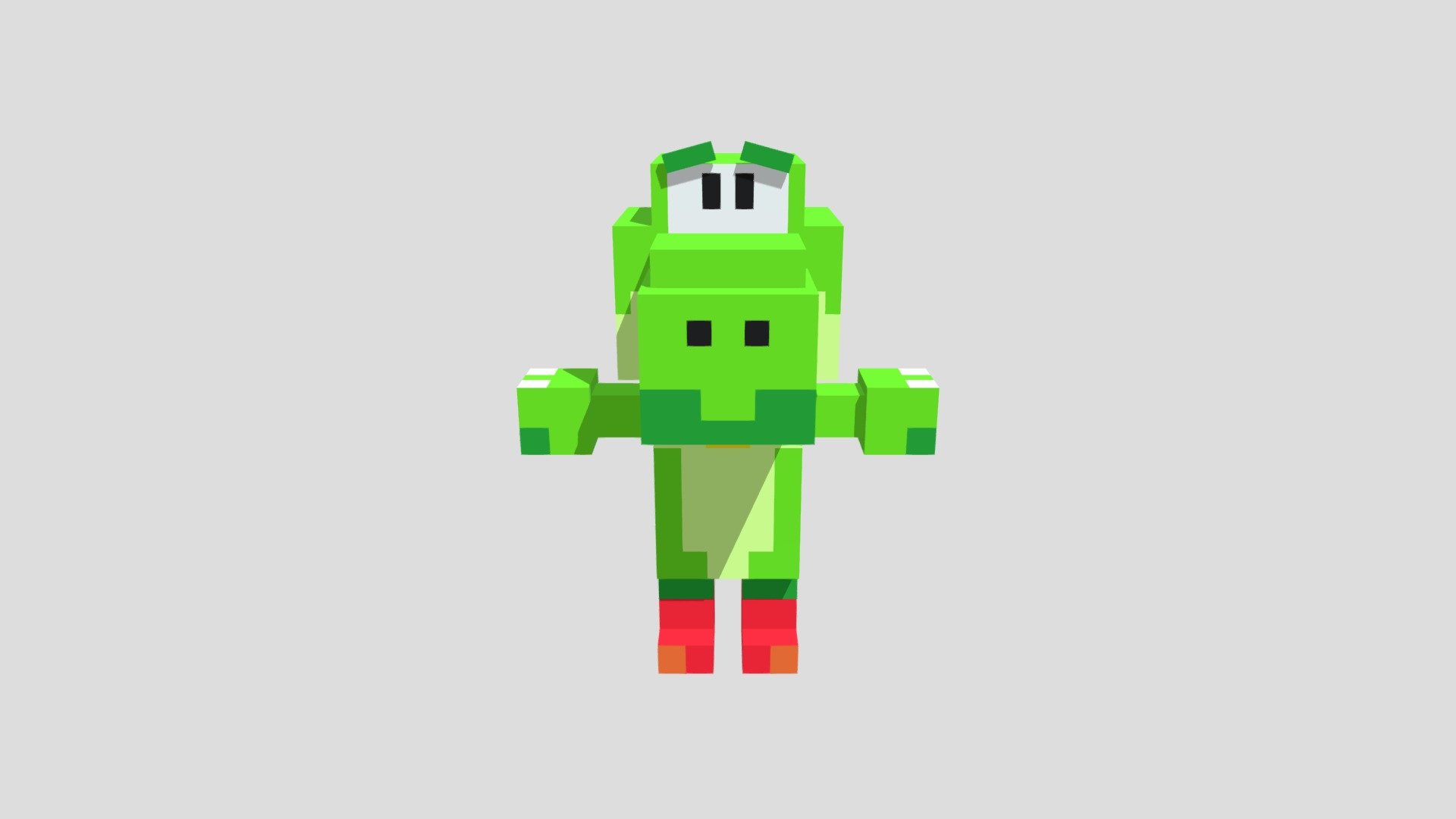 Boxy Yoshi - Download Free 3D model by mousepack.co [c257add] - Sketchfab