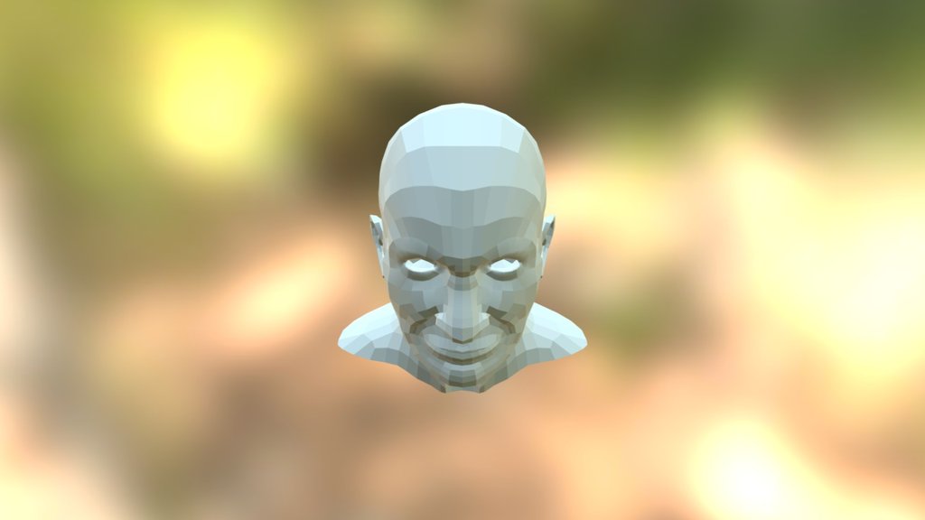 Old man bust retopology - 3D model by Daniel Guzman Escobar ...