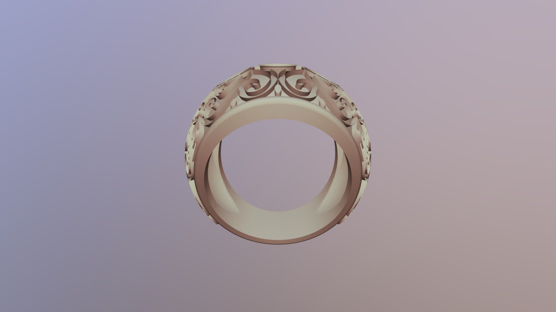 Filigree dome ring - 3D model by Regardt.Botes [c258e09] - Sketchfab
