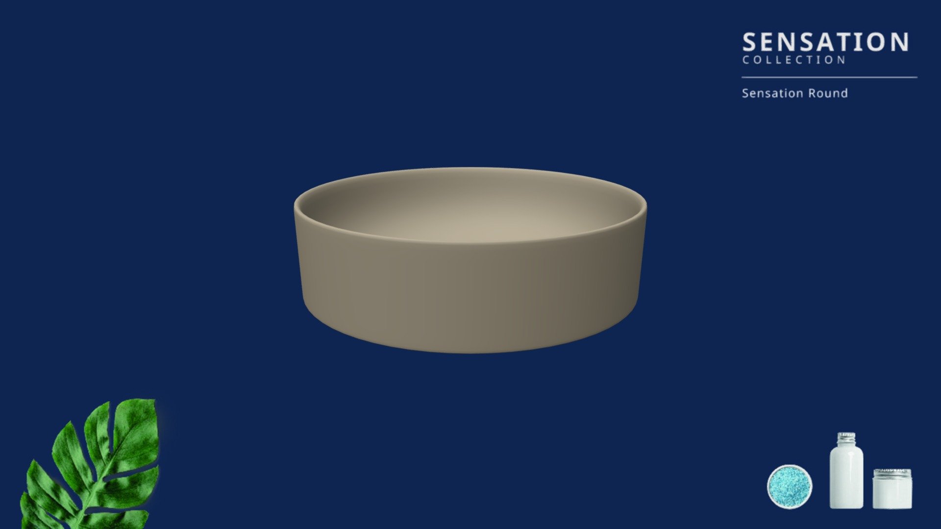 C003407 Sensation Round - Matte Beige - 3D model by COTTO Siam ...