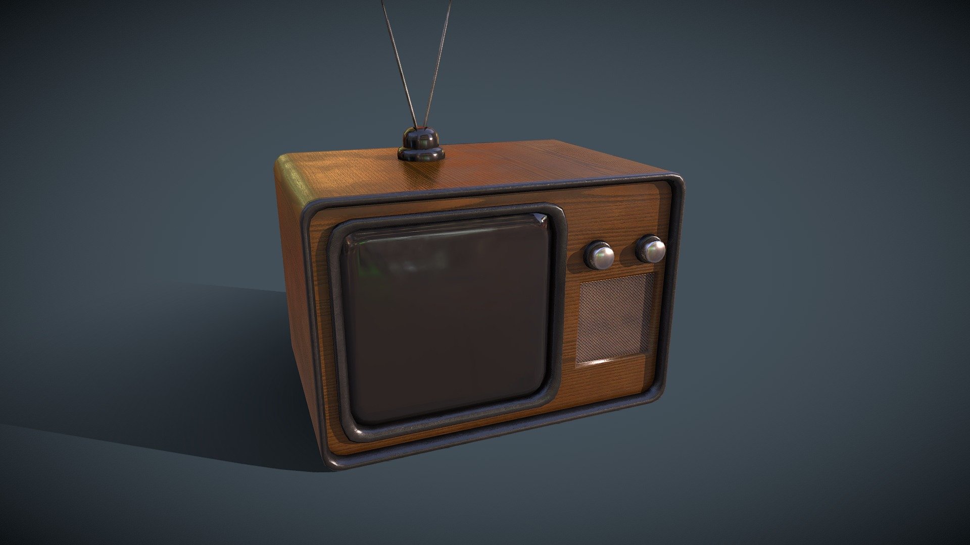 Vintage TV - 3D model by DimLitStudio [c25a41a] - Sketchfab