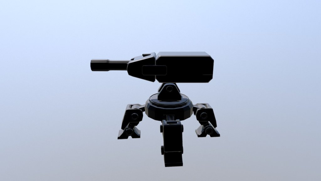 Turret - 3D model by Madison.Barletta [c25aa33] - Sketchfab