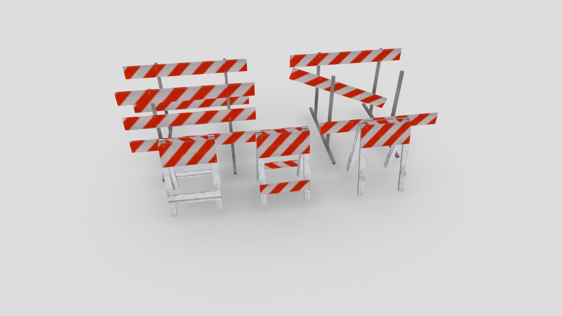 Psx style road barriers - Download Free 3D model by valse kamerplant ...