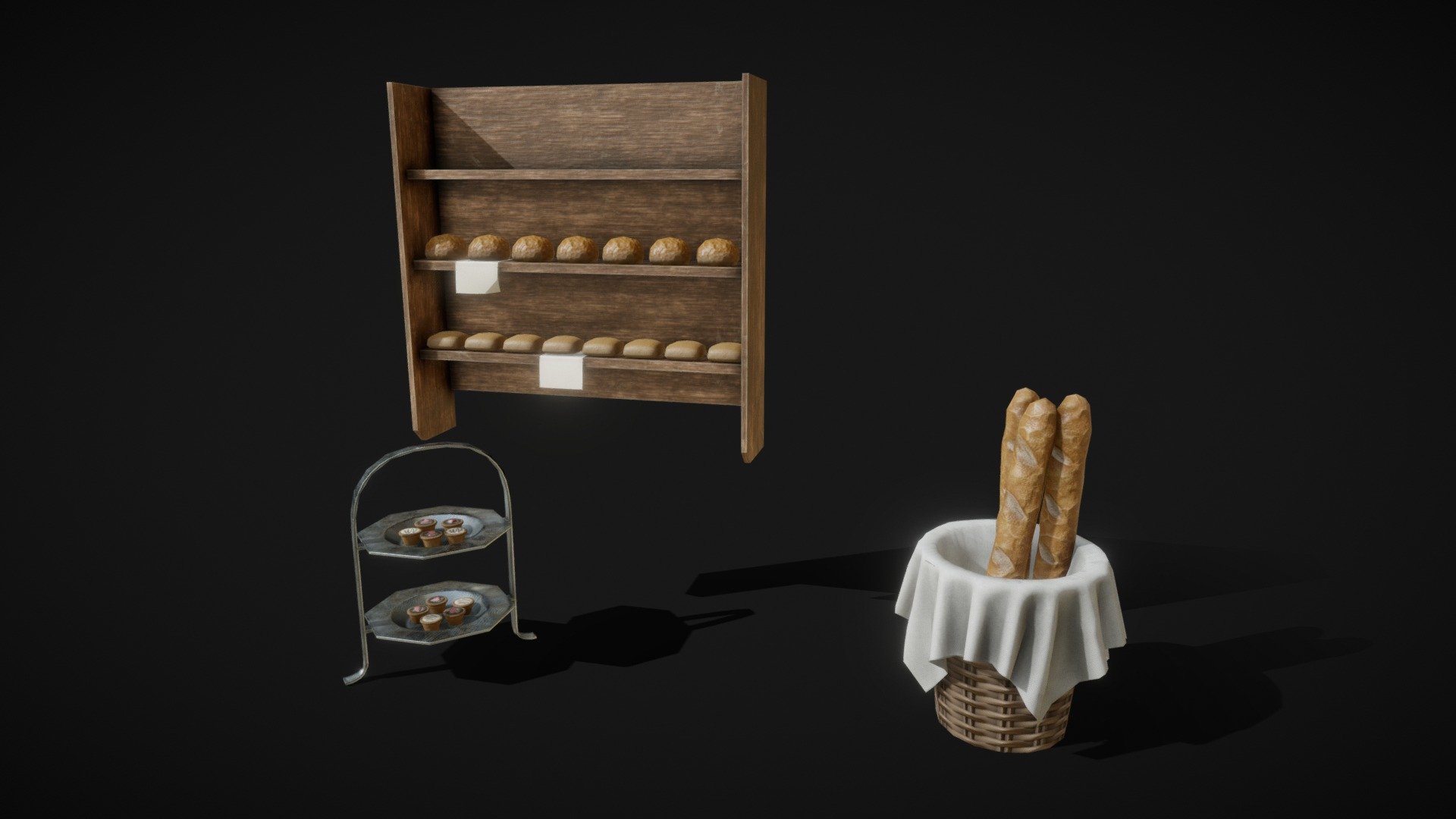 Bakery Display - 3D model by David Phoenix (@daphoeno) [c25ce15 ...