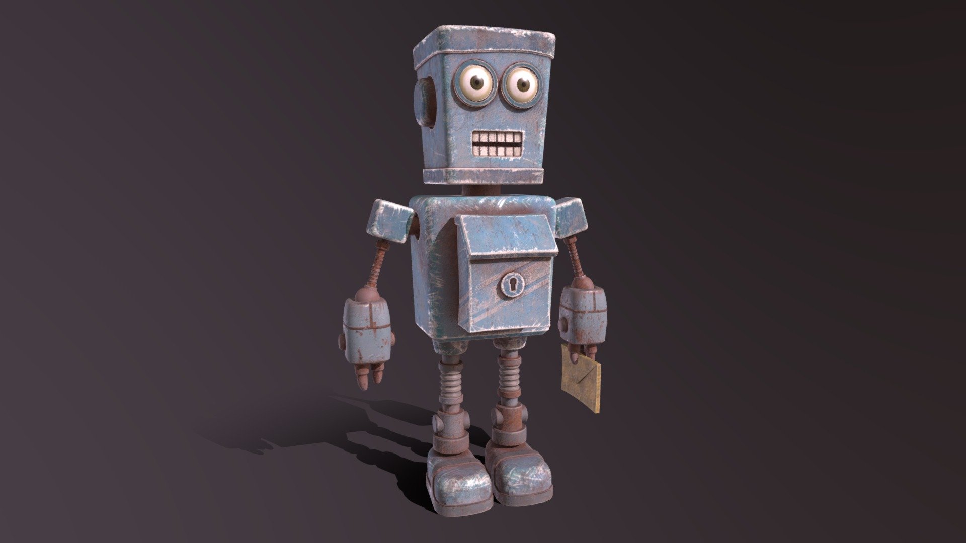 Stylized Robot Postman - 3D model by Art-Teeves [c260e6e] - Sketchfab