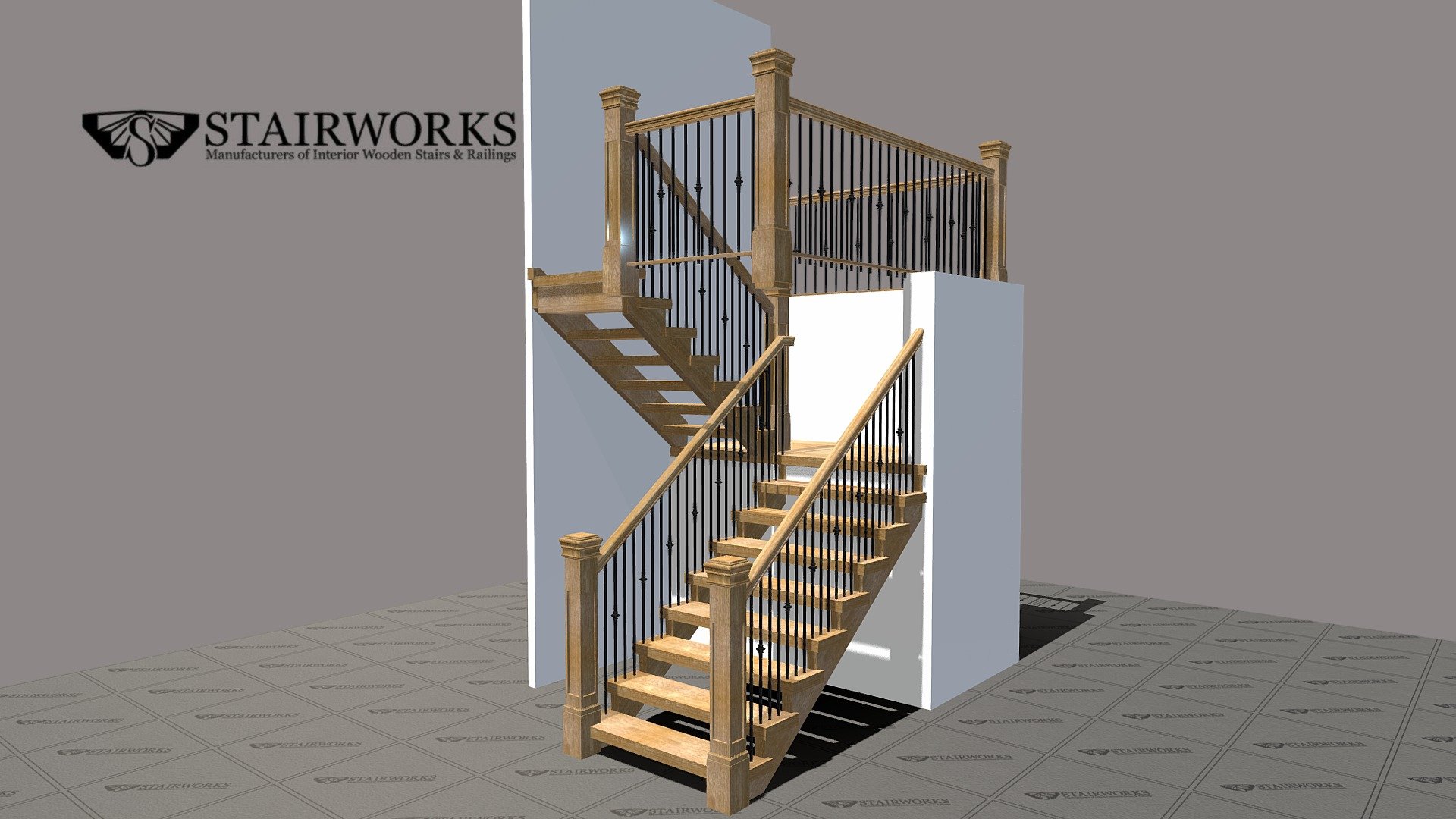 3 SEASONS_LOT 10-125 PARKER_STAIR_DESIGN_open - 3D model by STW ...