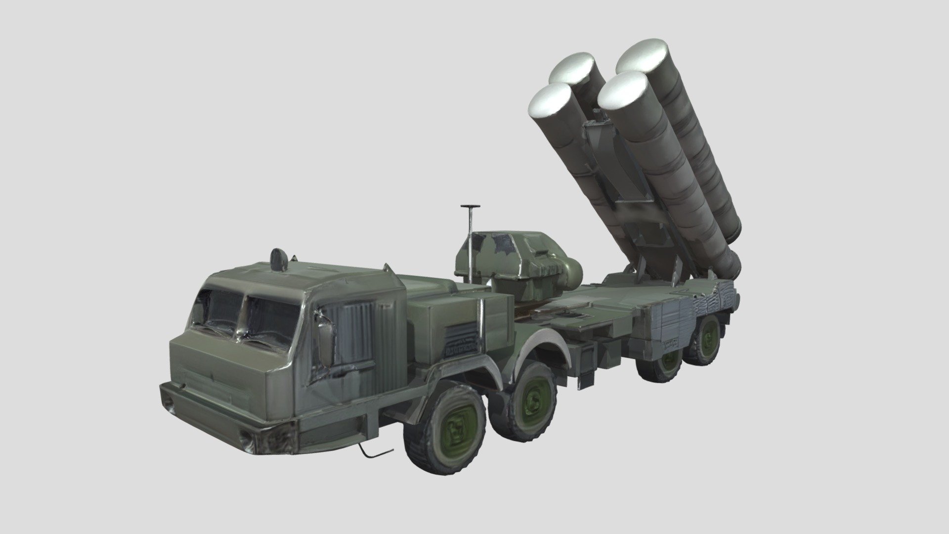 S-400 Triumf missile launcher truck - Download Free 3D model by ...