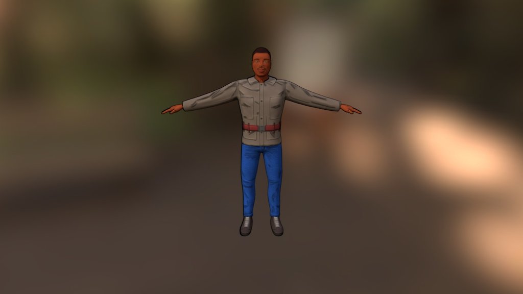 Human Male, Black - 3D model by Ethan Boddy (@eboddy) [c263c7c] - Sketchfab