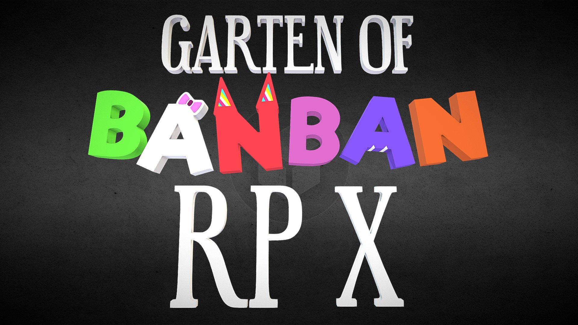 Game Logo - Garten of Banban RP X - Download Free 3D model by ...