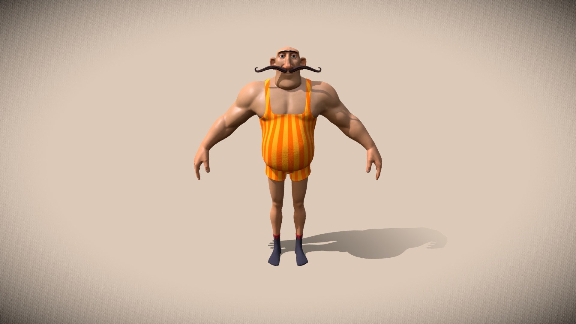 Joyful the strongman - 3D model by sssnupiii [c266f5f] - Sketchfab