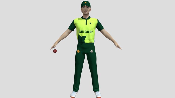 Cricketer 3D models - Sketchfab