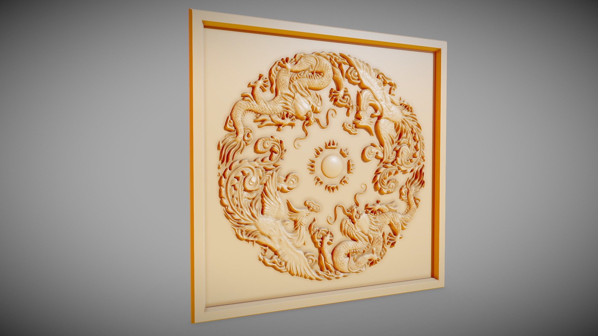 Dragon and phoenix - 3D model by AkSdev [c26d217] - Sketchfab
