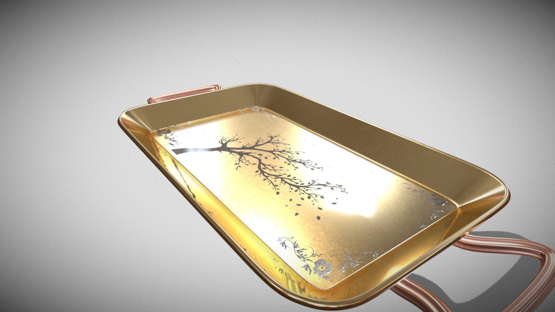 Gold Tray - 3D model by Jonathan Martinez (@martinezxdon) [c26ea98 ...