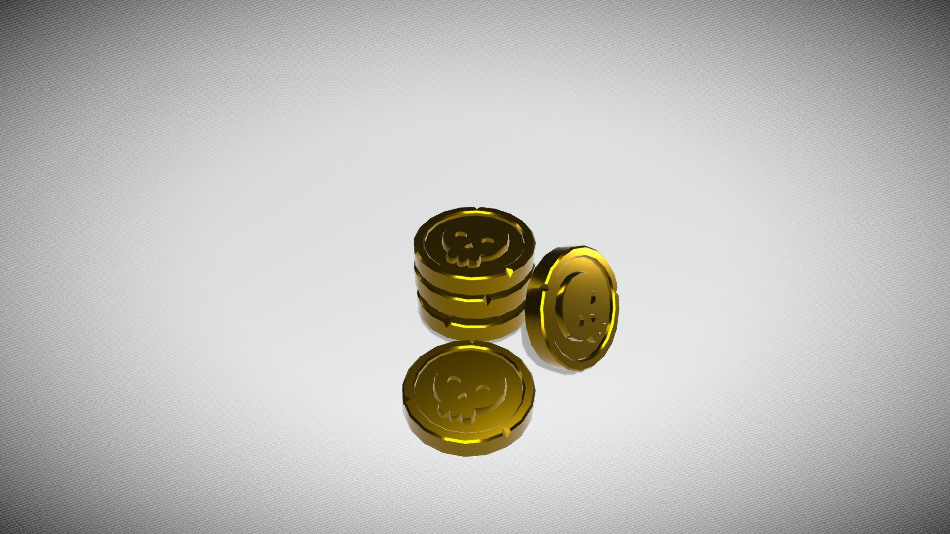 Skull coins - 3D model by Brutebandit [c271682] - Sketchfab