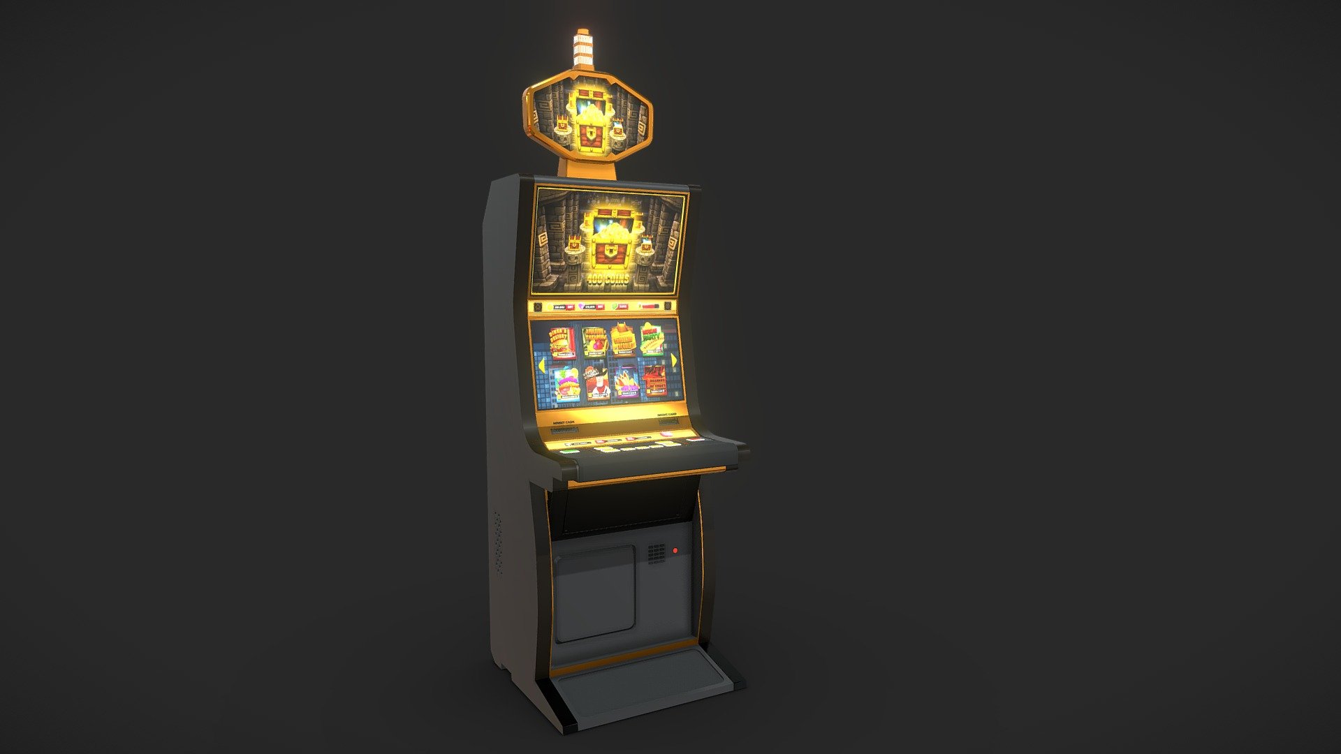 Slot Machine - Treasure Rush + Geonodes - Buy Royalty Free 3D model by ...