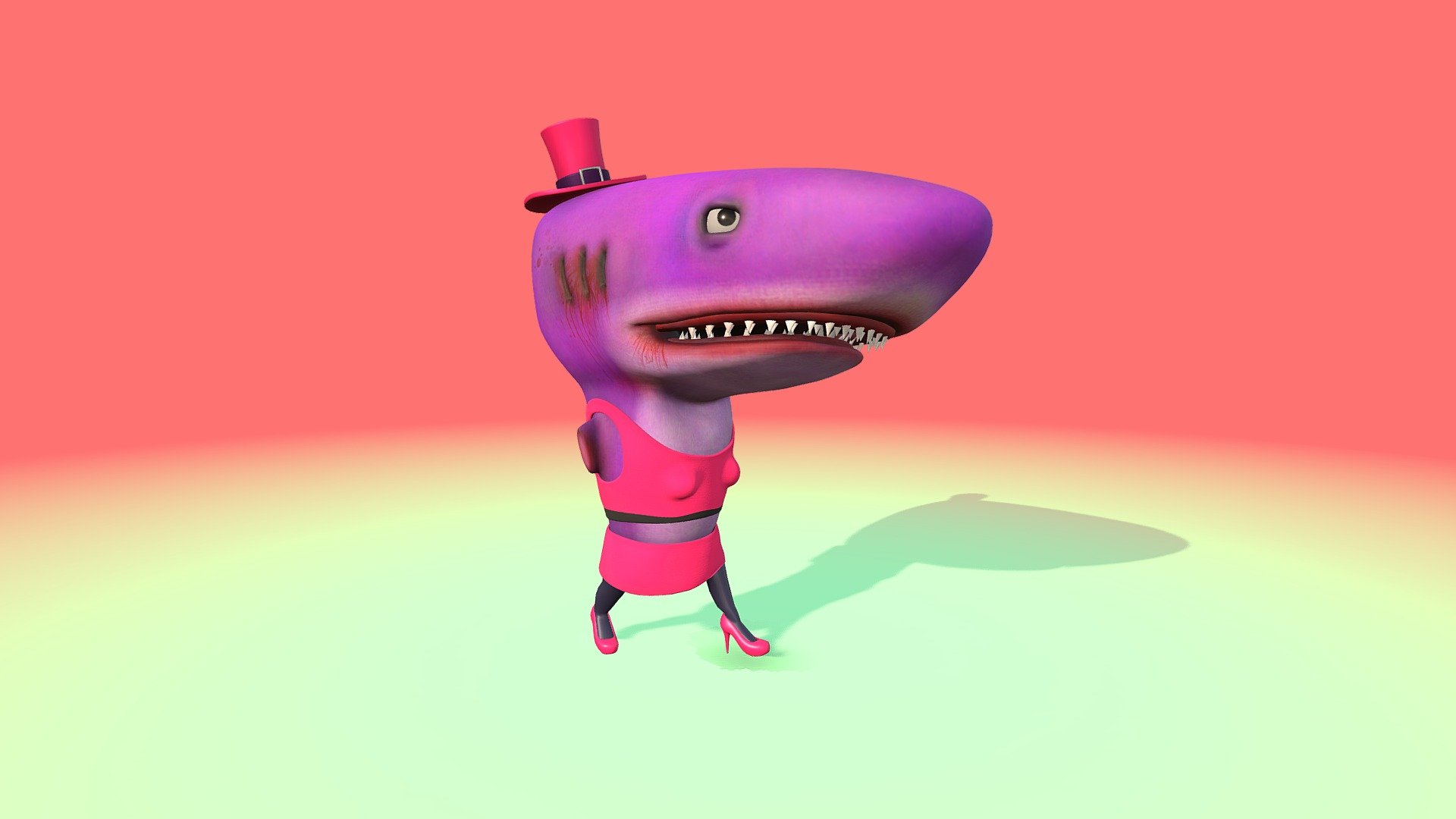 shark_walk_01_181213 - 3D model by Vincent Yip (@vincent.yip) [c273302 ...
