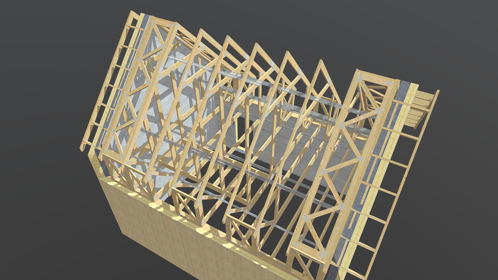 Engineering Roof Structure - 3D model by KD - INVEST inwestycje i ...