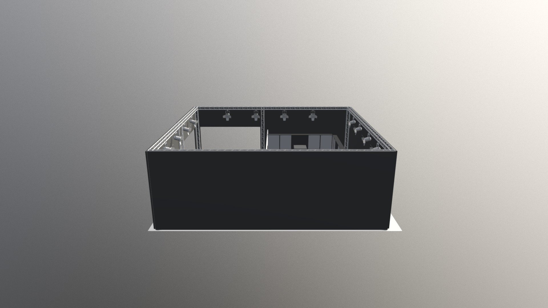 Room Layout With Spotlights - Download Free 3D model by JamieDTran ...