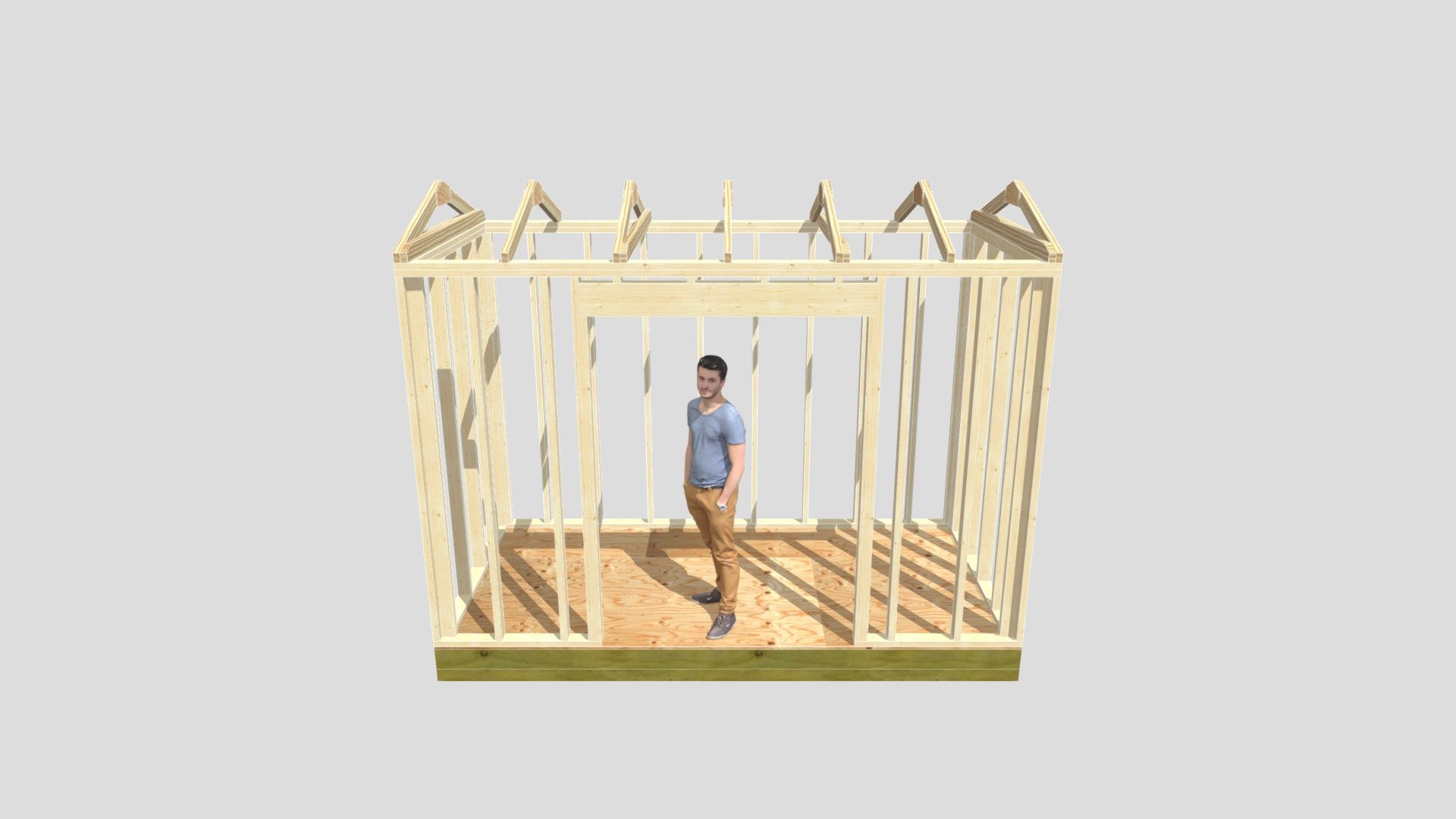 6x12 Gable Shed Plan - 3D model by shedking.net (@shedking) [c276b1e ...