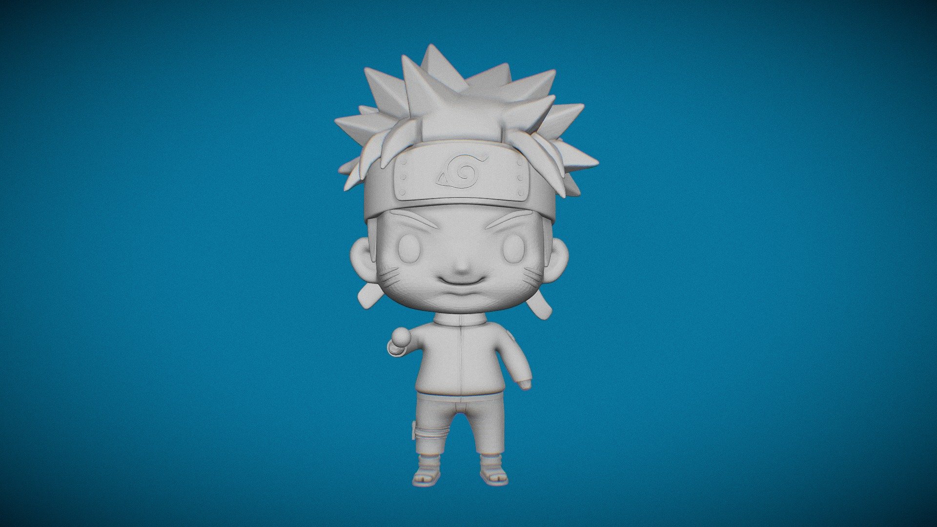 Naruto Uzumaki Chibi - Naruto - Buy Royalty Free 3D model by DChacal 3D ...