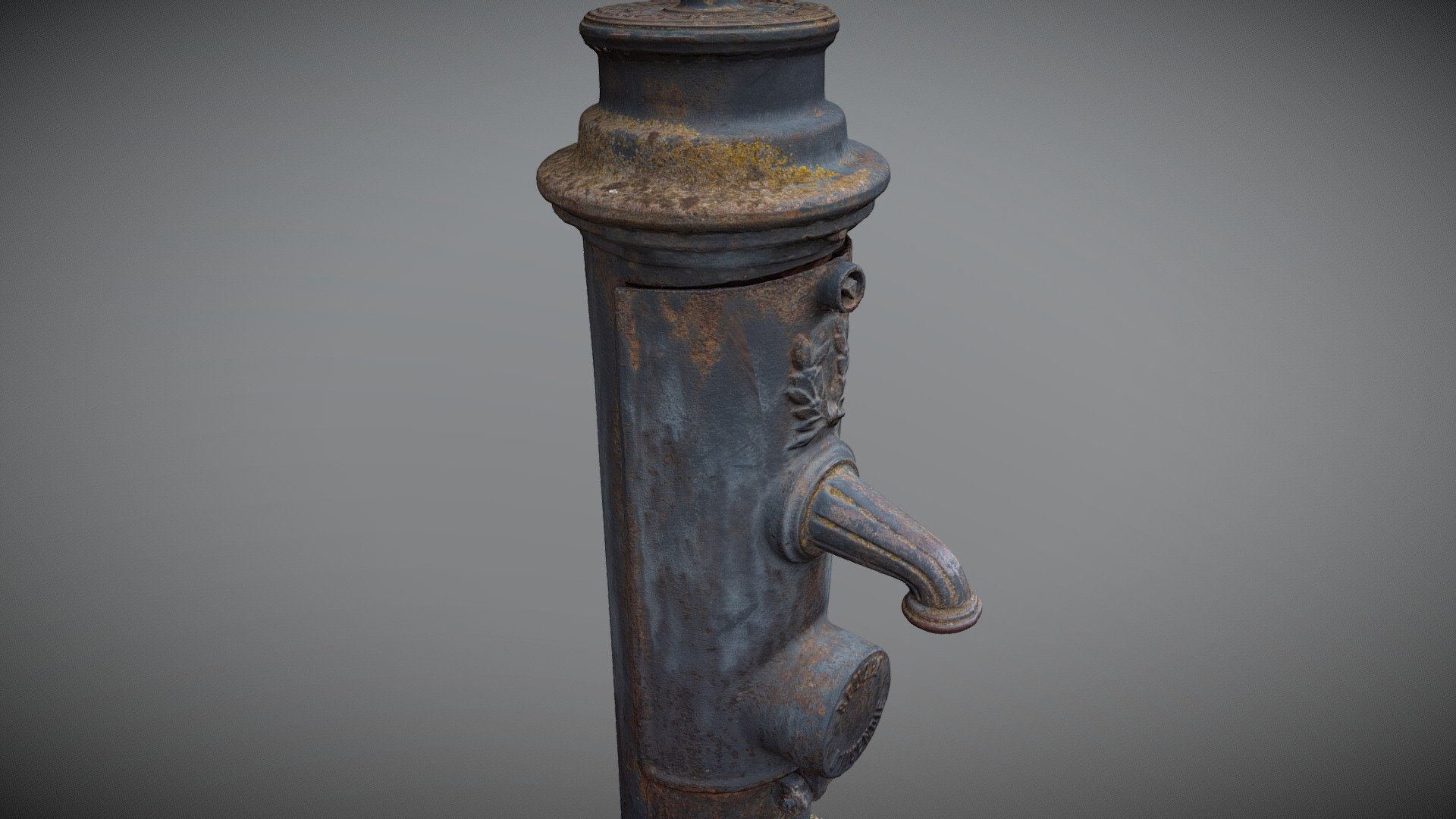 Old, corroded, rusty fire hydrant - Buy Royalty Free 3D model by ...