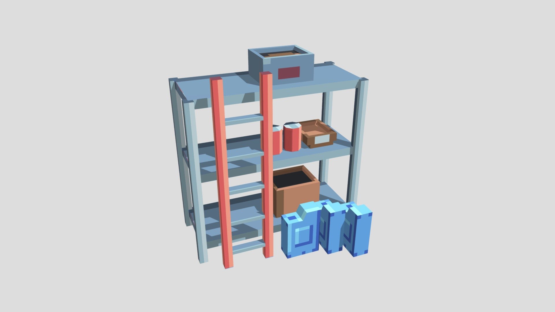 pixelart shelve - Download Free 3D model by Nickovision [c27d411 ...