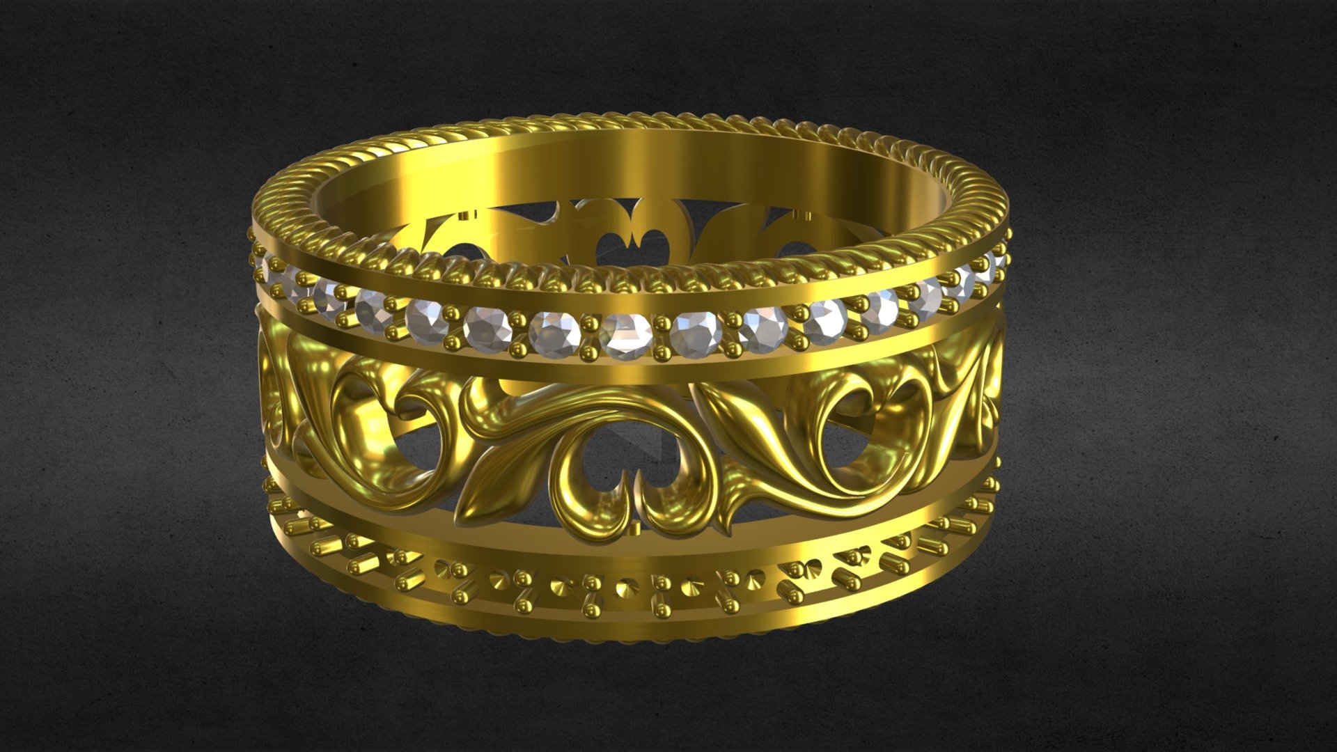 Gold Ring - 3D model by Yury Puchyla (@yury.puchyla) [c27df97] - Sketchfab