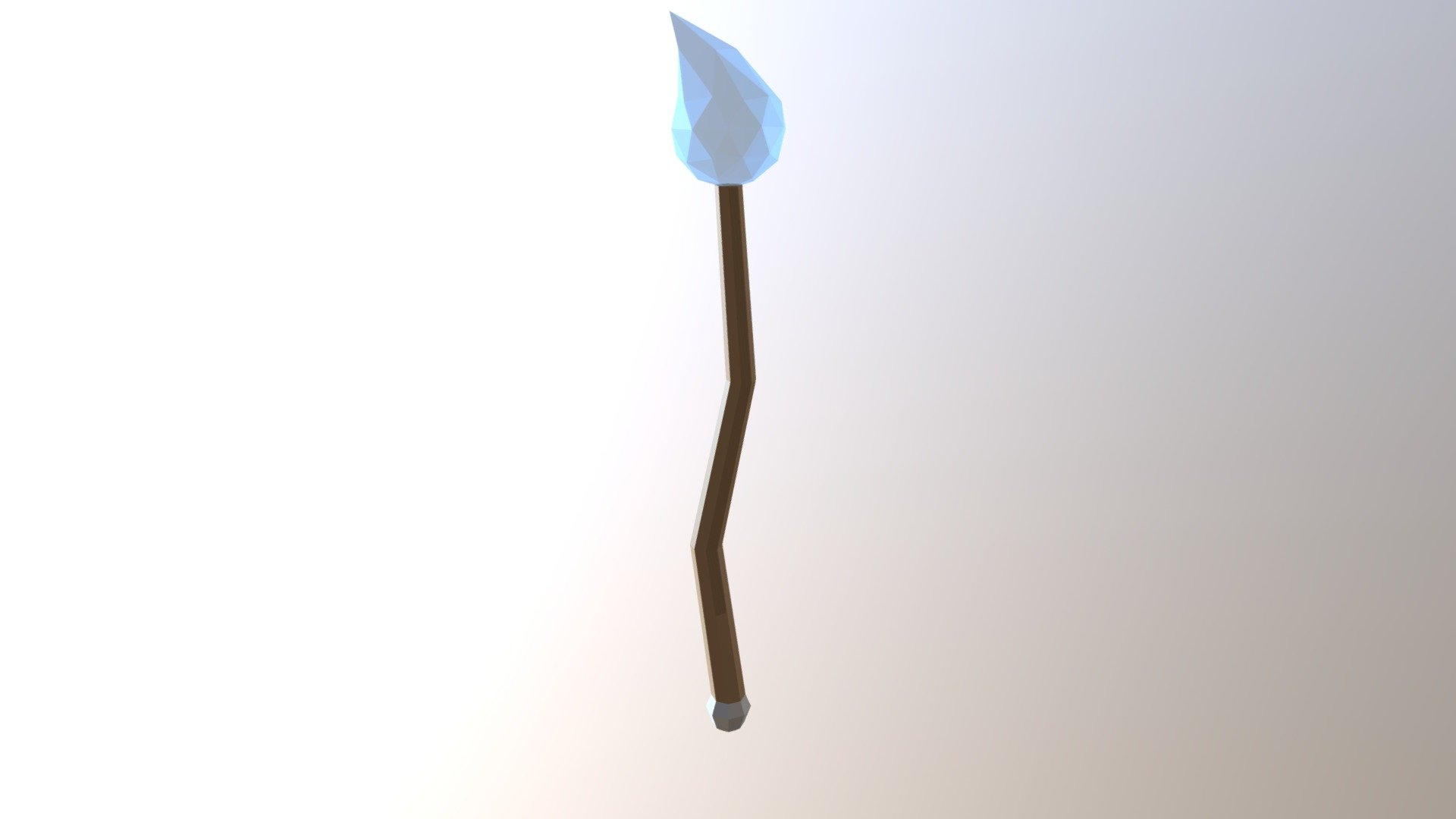 Water Mage Staff - 3D model by johnspeaker [c27eac7] - Sketchfab