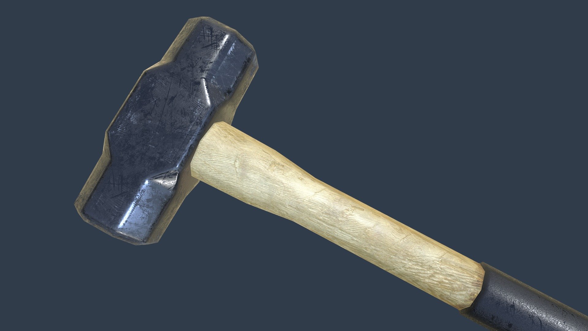 Sledge Hammer PBR Game Ready - 3D model by artssionate [c28040d ...