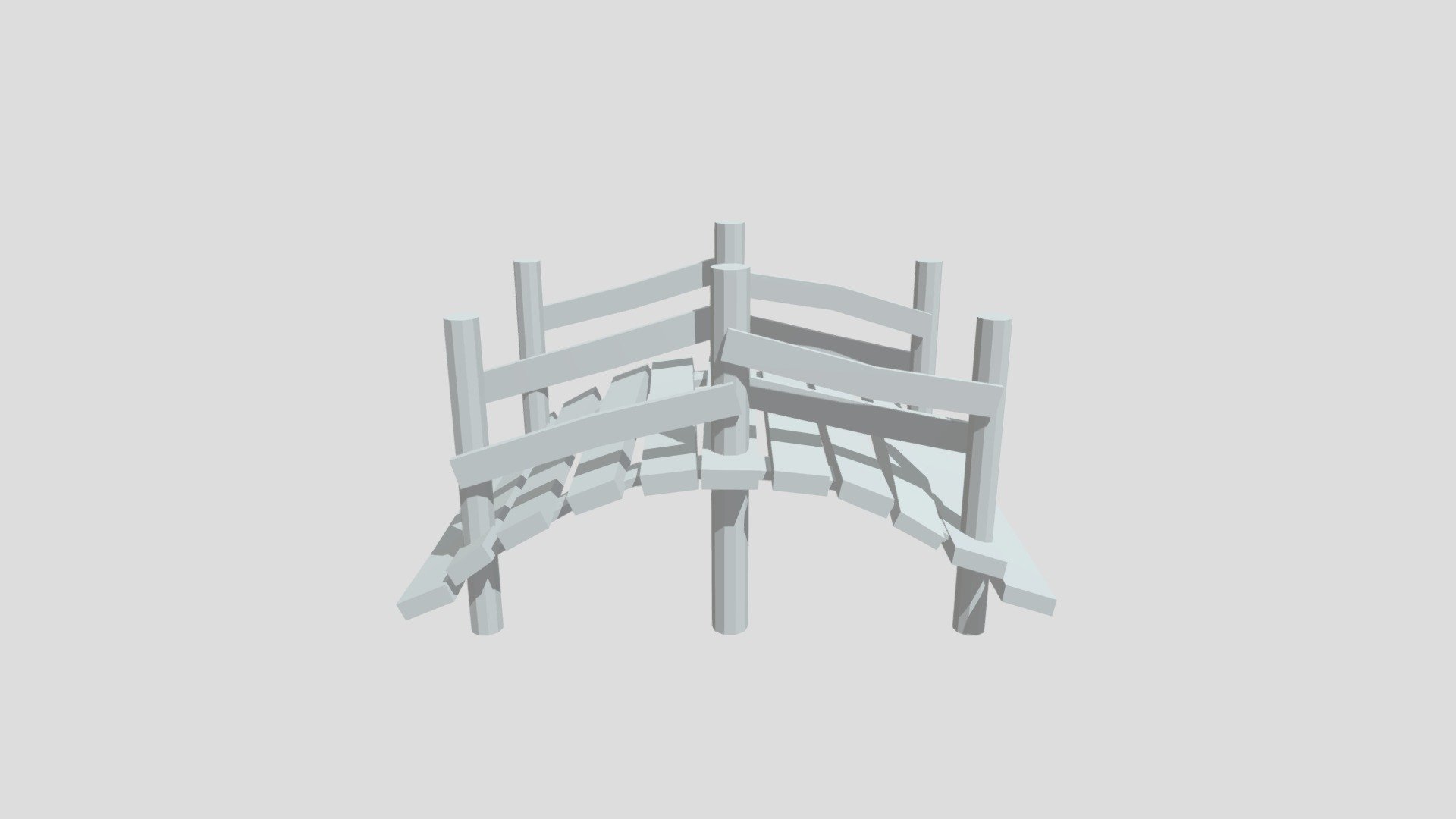 Low Poly Bridge - 3D model by Caramellized [c28501d] - Sketchfab