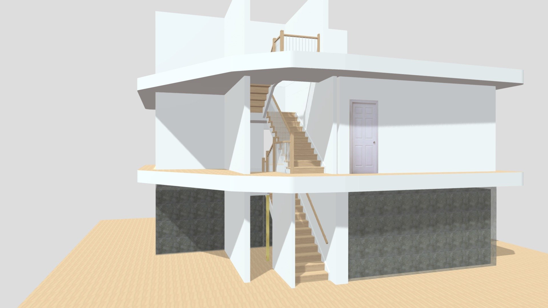 Option 2 Ron Formica 145 Woodward ave - 3D model by Accurate Stairs and ...