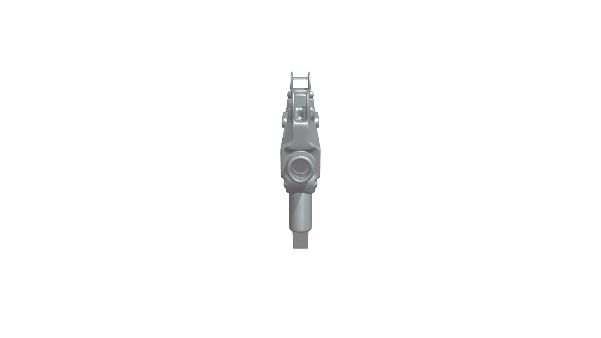 Futuristic sci-fi handgun with advanced attachm - 3D model by ...