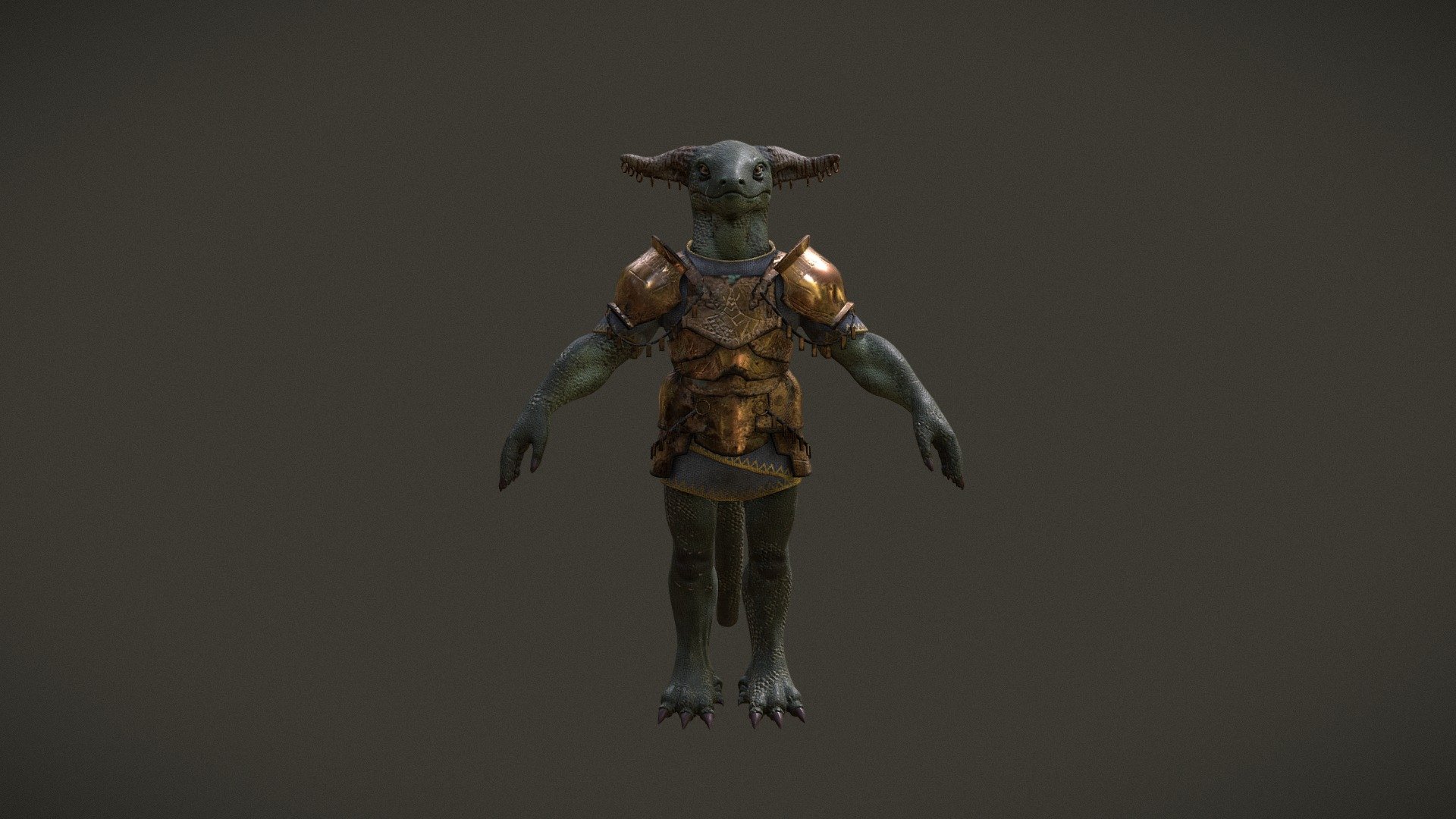 lizardWarrior 4 - 3D model by Matthew.J.Garcia [c286c9e] - Sketchfab