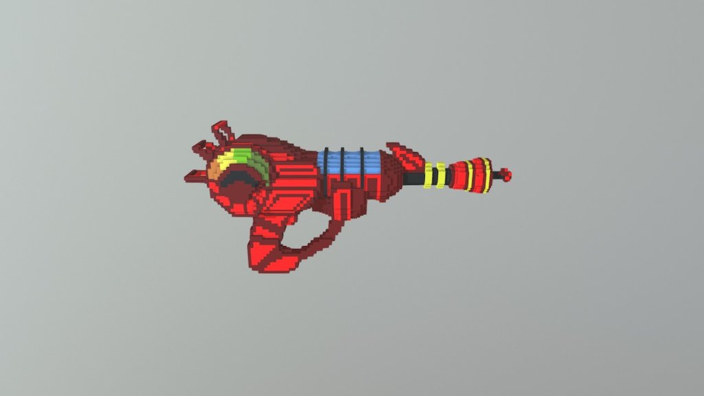 Weapon Ray Gun - 3D model by voxelit (@xaviete98) [c287ae3] - Sketchfab