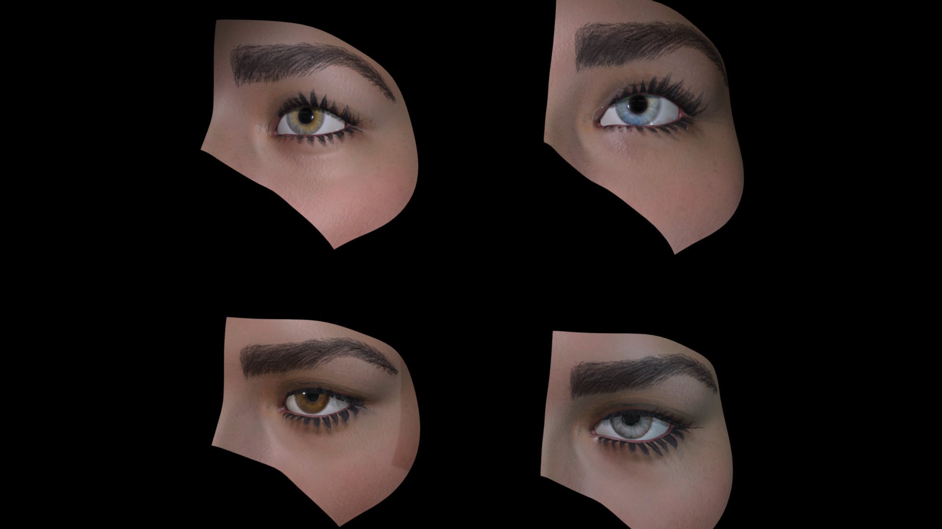 4 Eyes (compatible with all my models) - Download Free 3D model by Cg ...