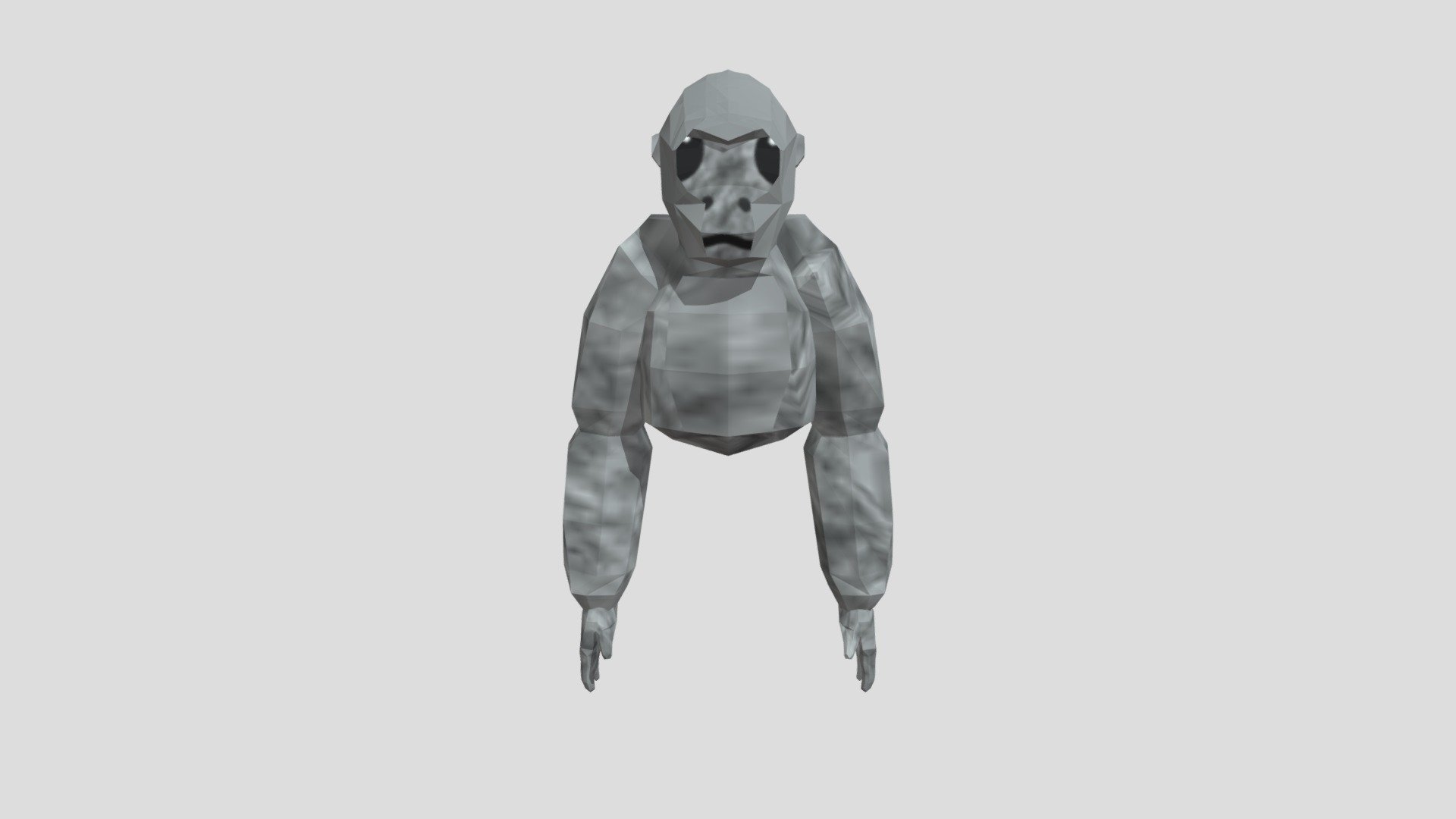 Gorilla tag playermodel but scary baboon - Download Free 3D model by ...